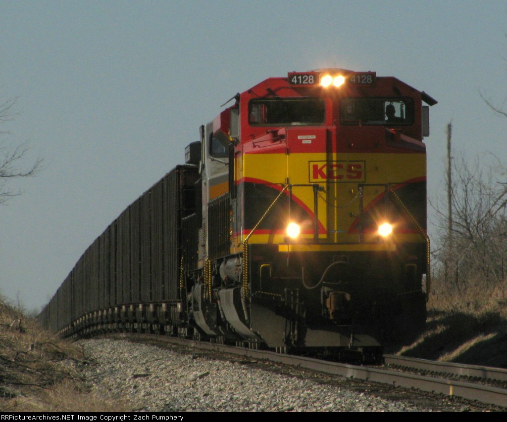 Southbound KCS Loaded Coal Train